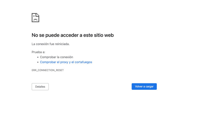 Cómo arreglar el error ERR_CONNECTION_RESET en Chrome - BC de SiteGround